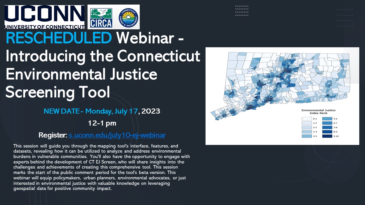 Webinar - Introducing the Connecticut Environmental Justice Screening ...