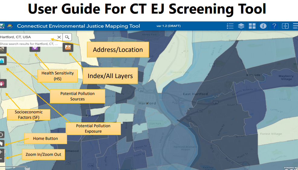 User Guides | Connecticut Environmental Justice Screening Tool